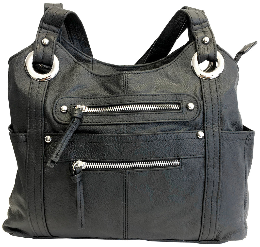 Concealed Carry Genuine Leather Shoulder Bag – ccwbags.com
